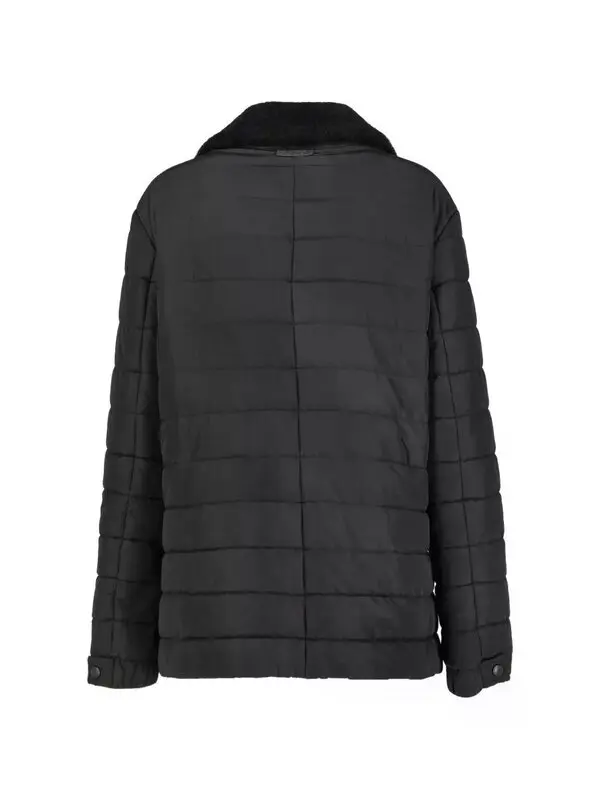 TOD'S Collared Quilted-sleeve Coat