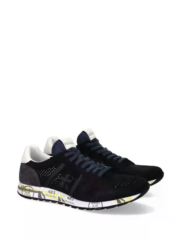 Premiata Eric Perforated Suede Sneakers - Blue
