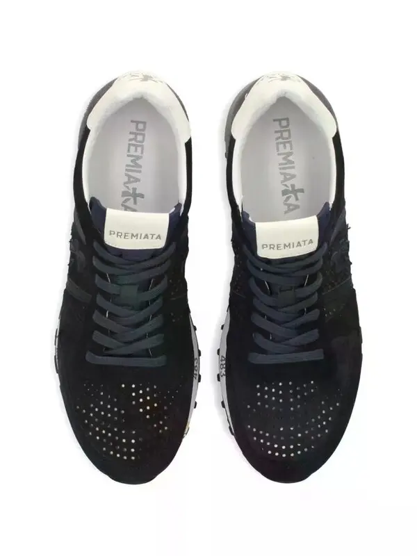 Premiata Eric Perforated Suede Sneakers - Blue
