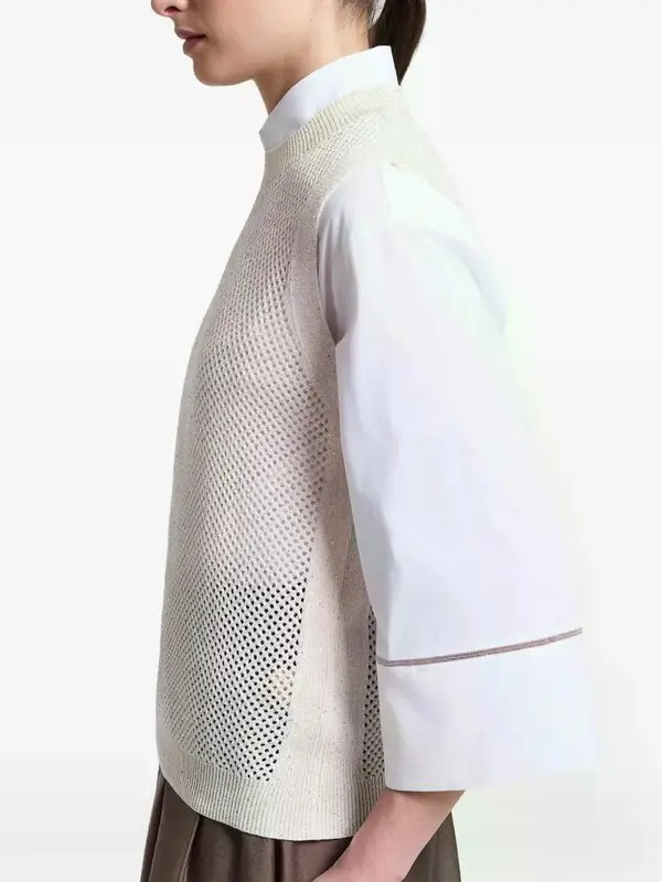 Peserico Open-knit Sleeveless Vest