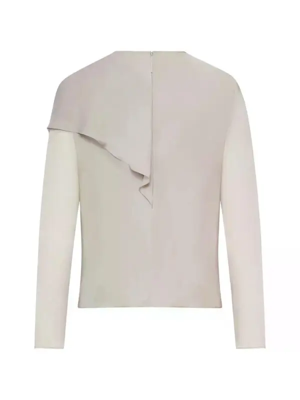 Giorgio Armani Draped Silk Blouse