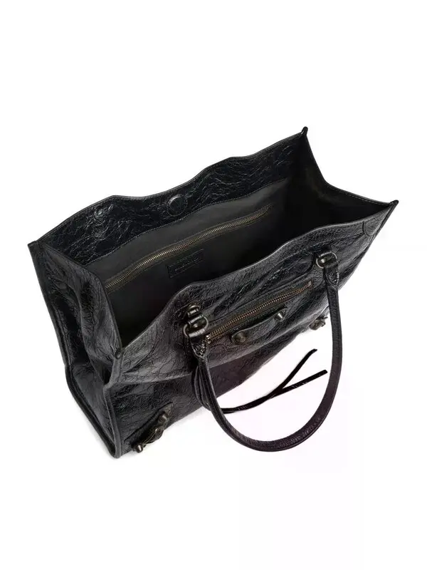 Balenciaga Small Le City Lambskin Tote Bag