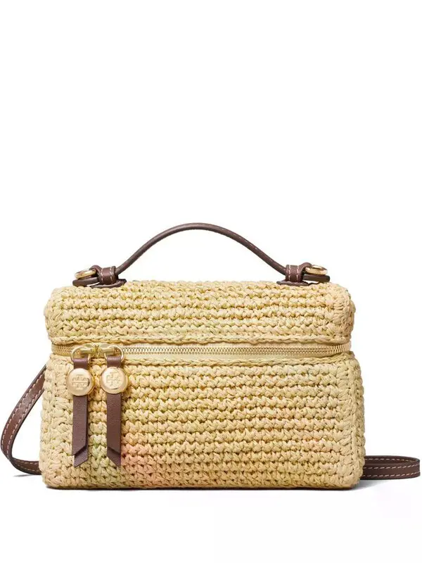 Tory Burch Slim Romy Woven Top Handle Bag