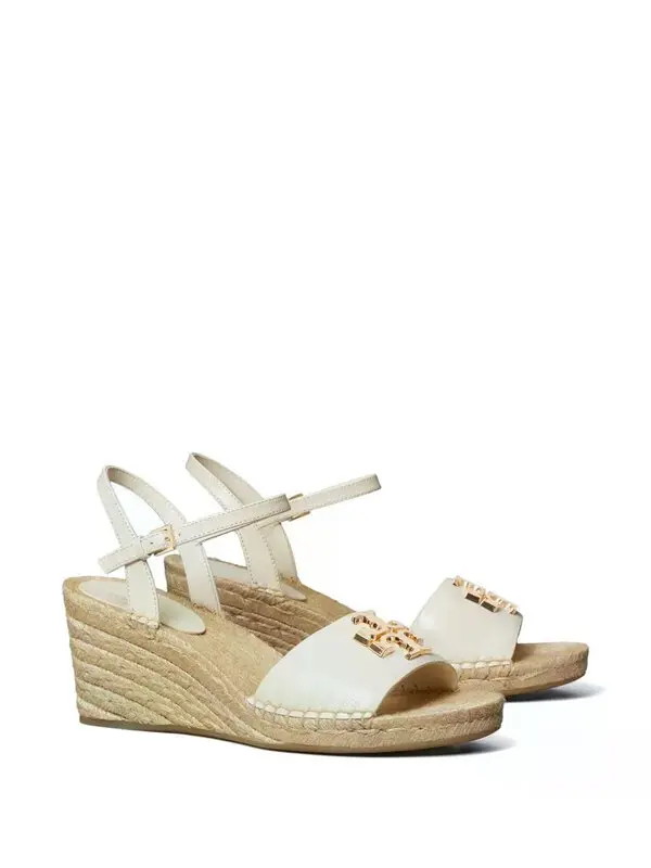 Tory Burch Eleanor Wedge Espadrilles - Neutrals