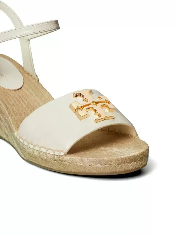 Tory Burch Eleanor Wedge Espadrilles - Neutrals