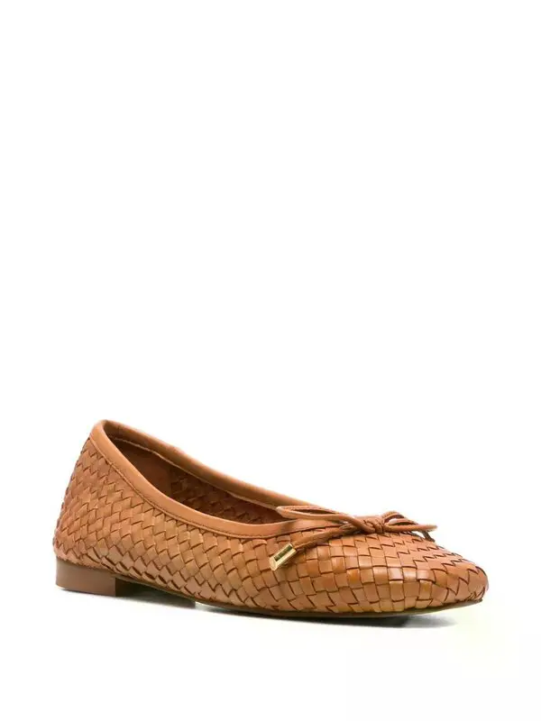 CARMELA Woven Bow Ballet Flats