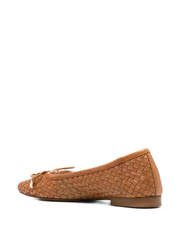 CARMELA Woven Bow Ballet Flats