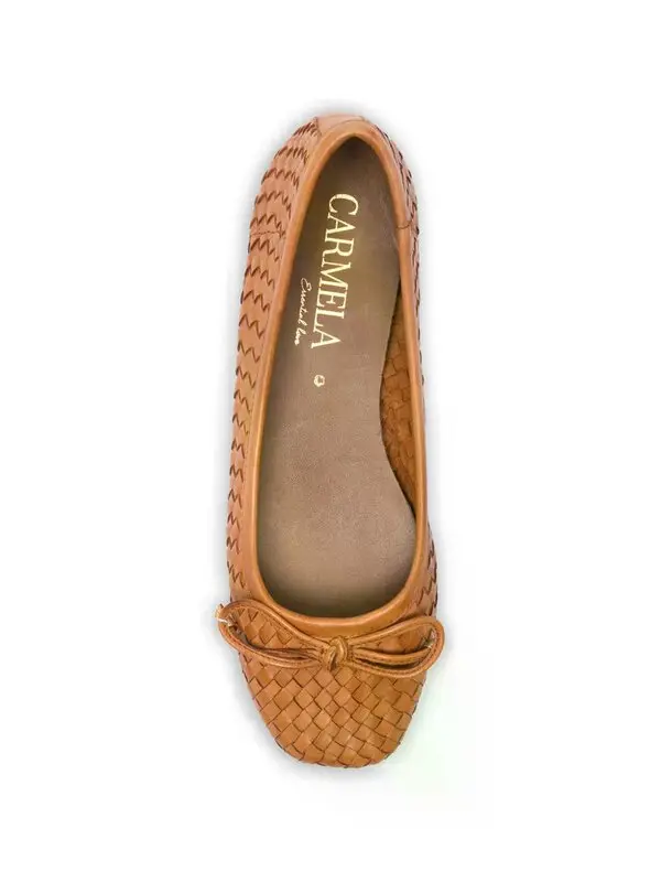 CARMELA Woven Bow Ballet Flats