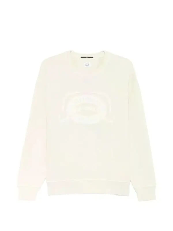 C.P. COMPANY Logo-print Sweater - Neutrals