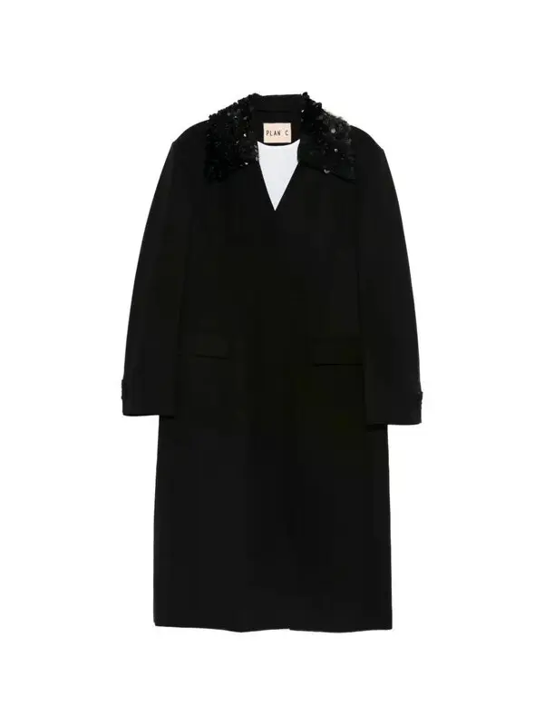Plan C Sequin-embellished Coat