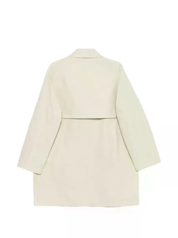 Auralee Collared Organic Cotton Coat - Neutrals