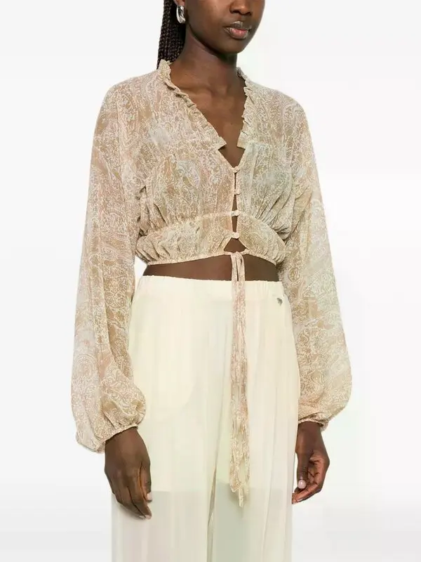 ANIYE BY Paisley-pattern Blouse - Neutrals