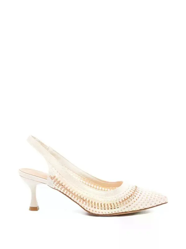 KEYS Woven Point-toe Pumps - Neutrals