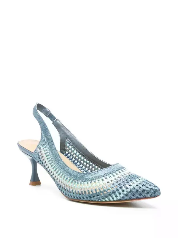 KEYS Woven Slingback Pumps