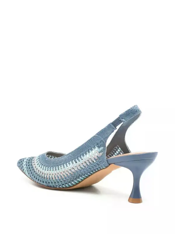 KEYS Woven Slingback Pumps