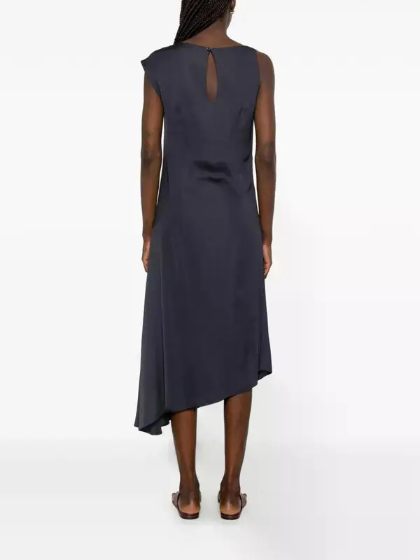 Peserico Embellished Draped Dress - Blue