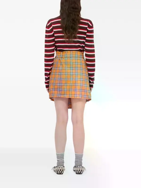 MSGM Checked Mini Skirt