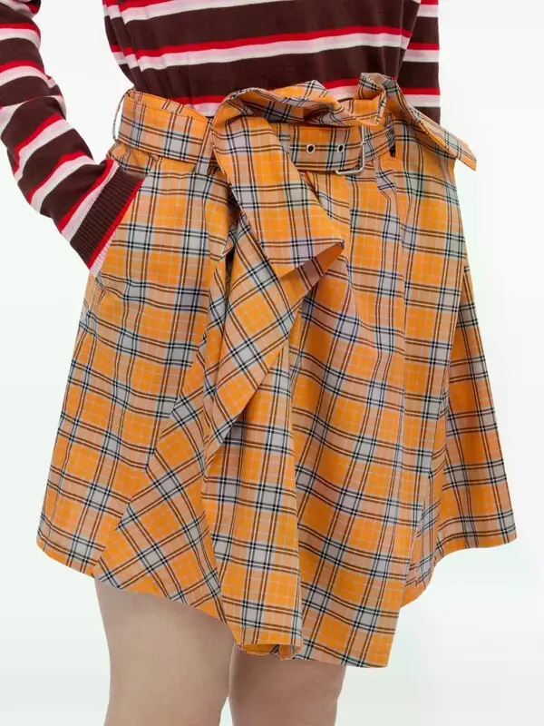 MSGM Checked Mini Skirt