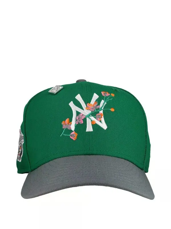 New Era 59fifty Flower-embroidered Cap - Green
