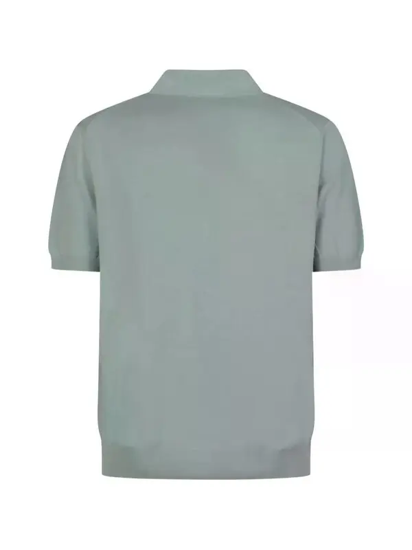 Canali Quarter-zip Fine-knit Polo Shirt