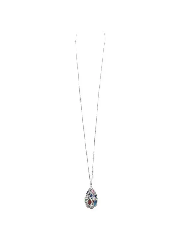 MAISON MARGIELA Cluster Show Drop Necklace - Silver