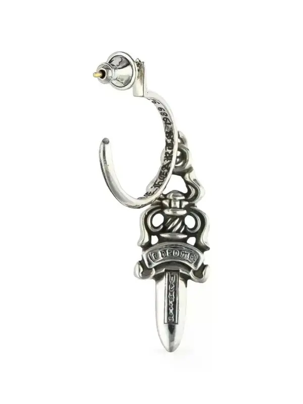 Chrome Hearts Dagger Pendant Hoop Earring