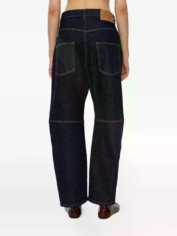 Moschino Heart-cut-out Frayed Jeans