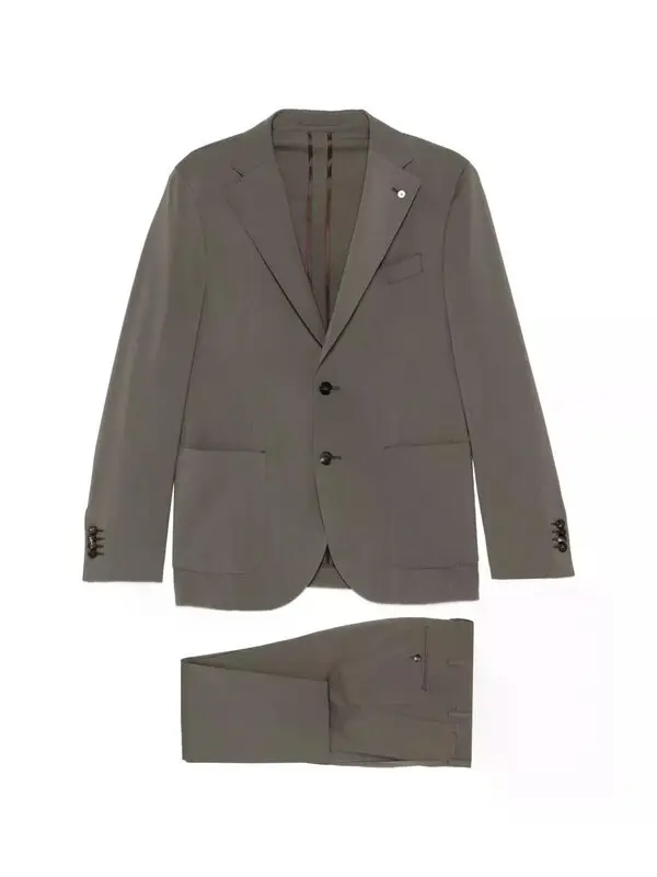 LUIGI BIANCHI MANTOVA Buttoned Tailored Suit - Grey