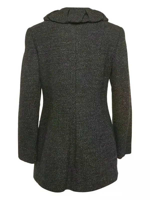 Kenzo Ruffled-collar Tweed Jacket