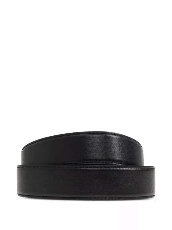Versace Leather Belt With Medusa Hardware