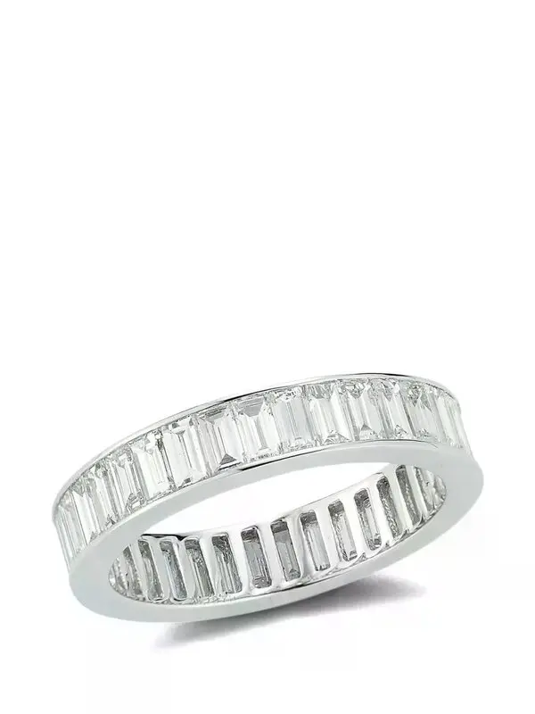 Mateo Eternity Diamond Band Ring - Silver