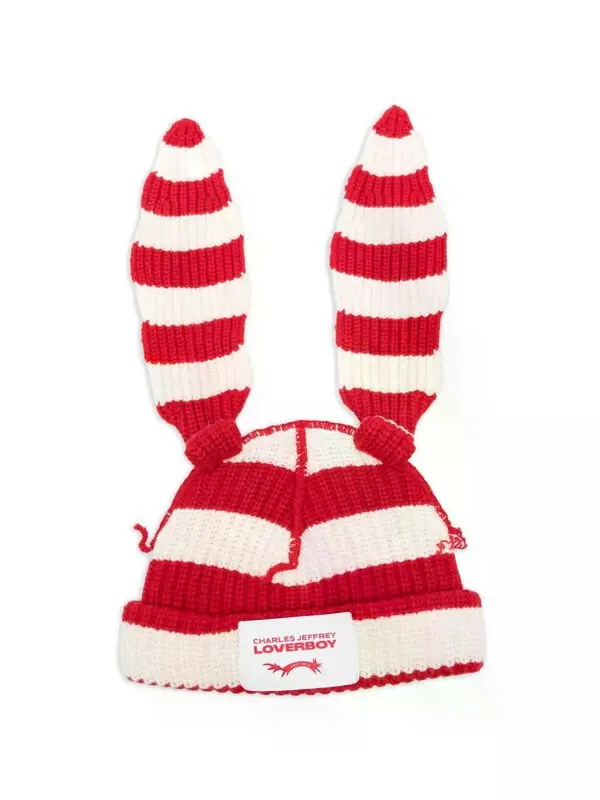 CHARLES JEFFREY Chunky-knit Beanie - Red
