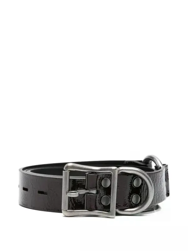 Martine Rose Bondage Leather Belt - Red