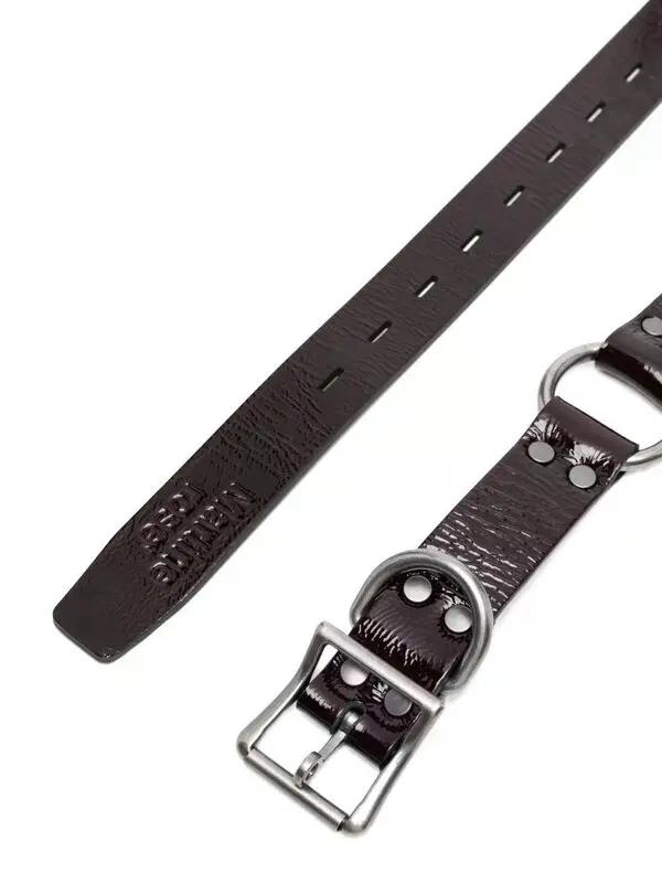Martine Rose Leather Belt - Red