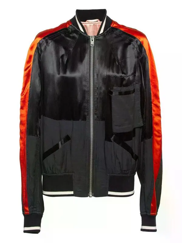 HAIDER ACKERMANN Satin-panel Bomber Jacket
