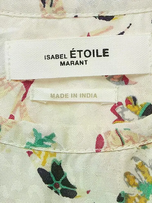 MARANT ETOILE Floral Puff-sleeve Blouse