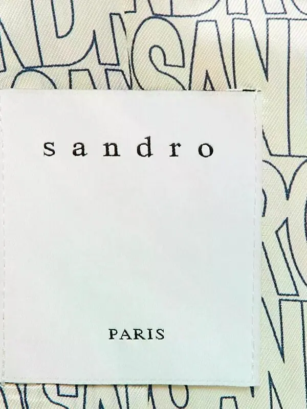 Sandro Striped Double-breasted Blazer - Neutrals