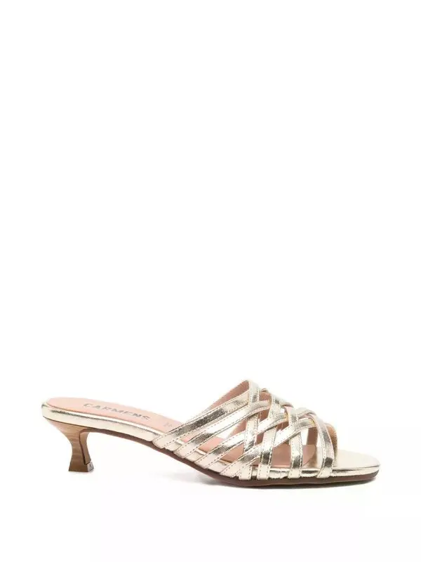 CARMENS Leather Sandals - Gold