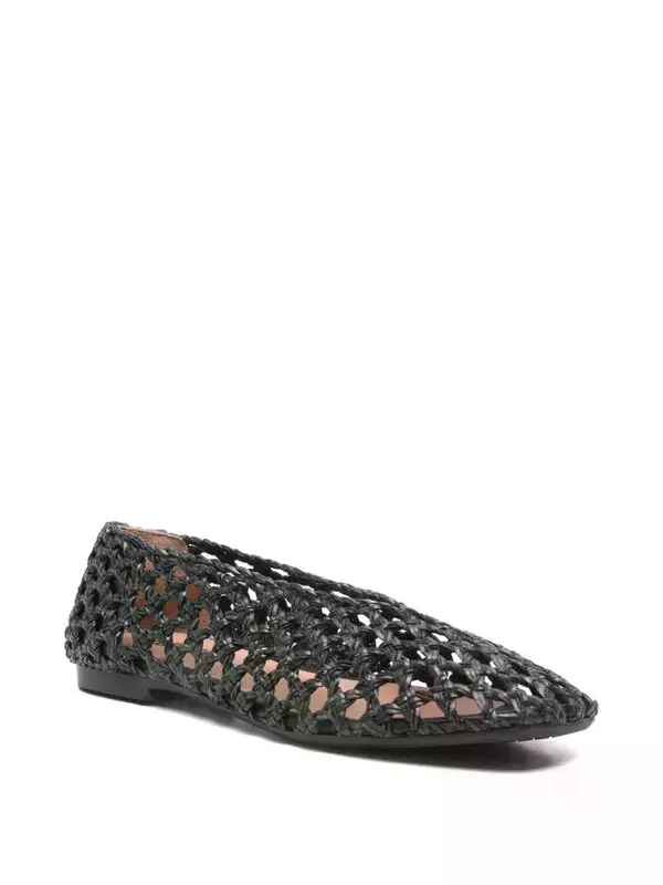CARMENS Square-toe Ballet Flats - White