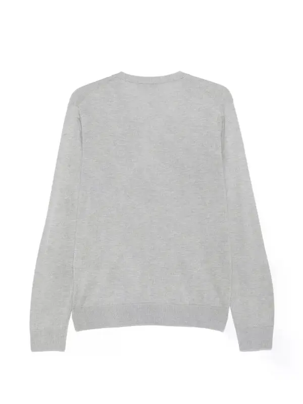 Alpha Studio Button V-neck Cardigan - Grey