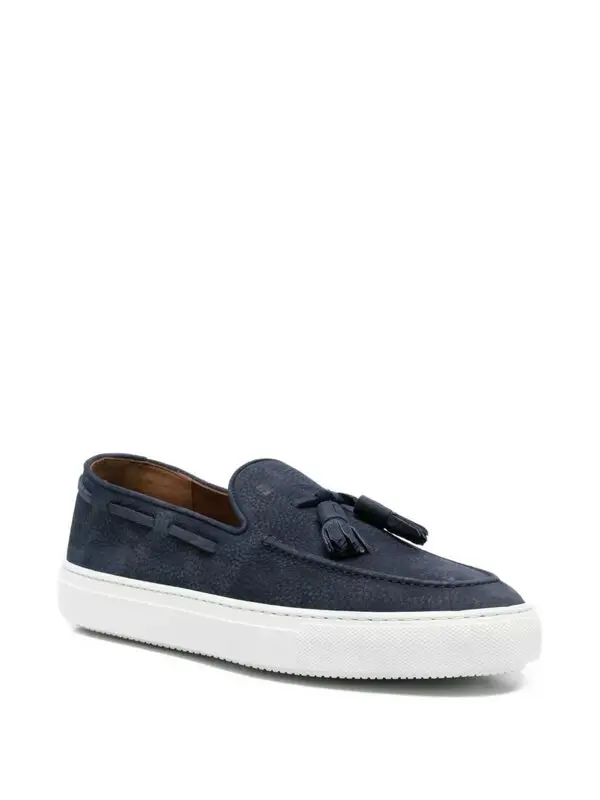 Fratelli Rossetti Tassel Pebbled Loafers