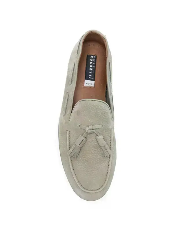 Fratelli Rossetti Tassel Pebbled-leather Loafers