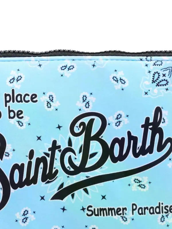 MC2 SAINT BARTH Bandana-print Pouch - Blue