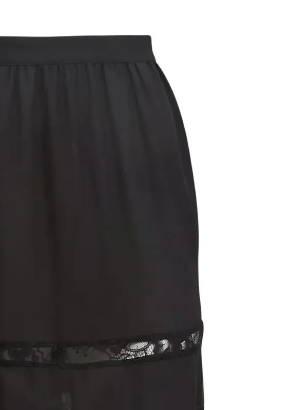 FLEUR DU MAL Lace Maxi Skirt - Black