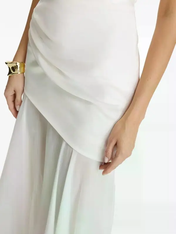 IL VOLO Aeris One-shoulder Draped Dress - White
