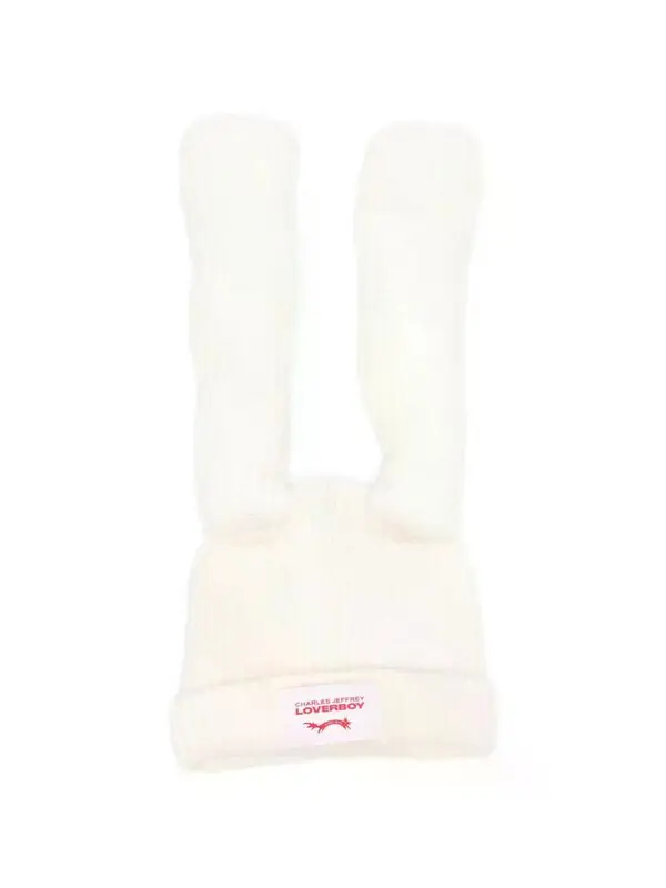 CHARLES JEFFREY Rabbit-ear Beanie - Neutrals