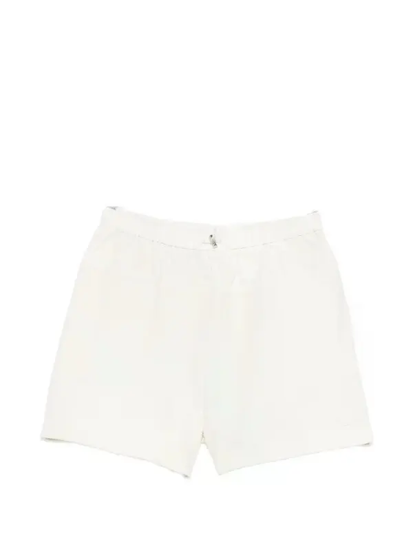 Moncler Logo-patch Drawstring Shorts - Neutrals