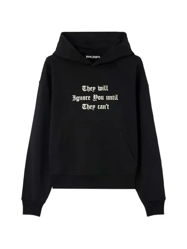 Palm Angels Text-print Kangaroo Hoodie