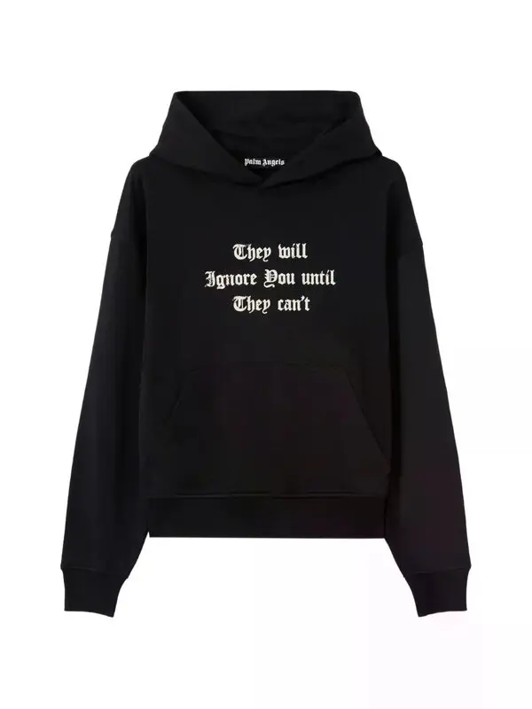 Palm Angels Text-print Kangaroo Hoodie