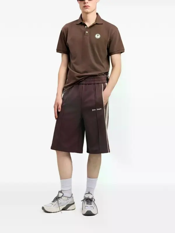 Palm Angels Logo-stripe Track Shorts